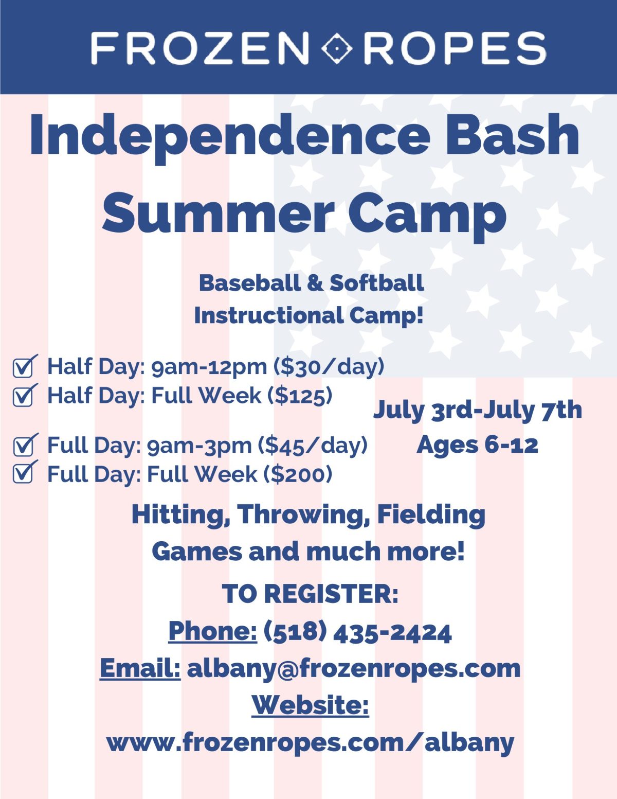 Camps - Frozen Ropes Albany, NY