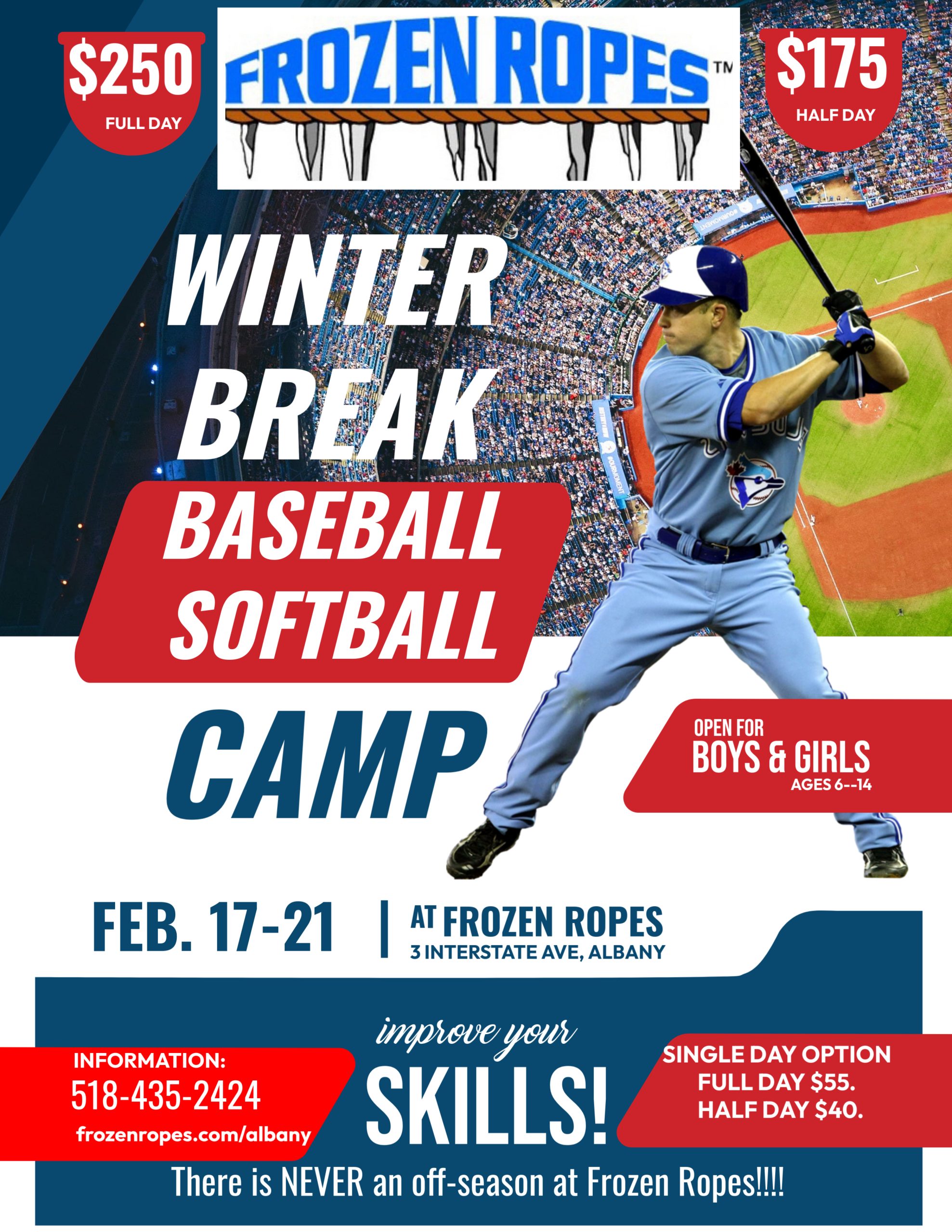 Feb Break Camp 2025 - Frozen Ropes Albany, NY