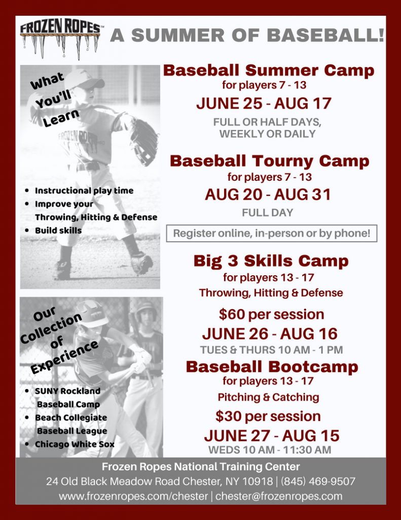 Frozen Ropes Baseball Camps - Frozen Ropes Chester, NY