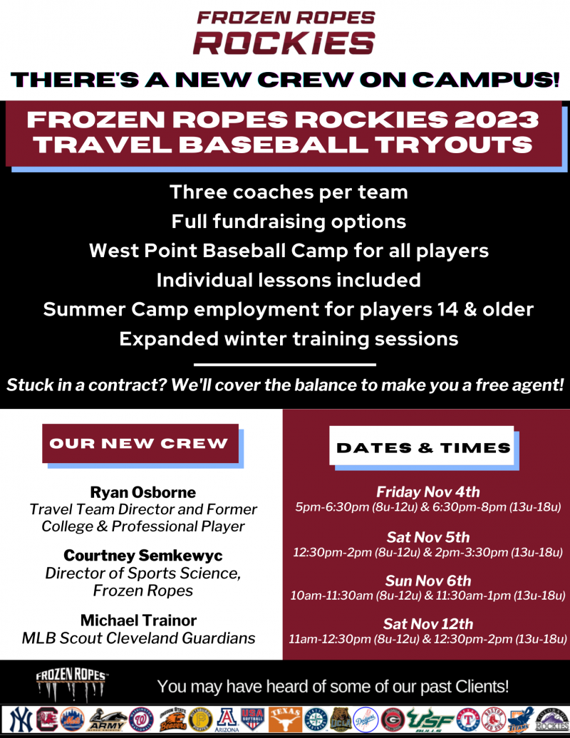 frozen ropes rockies tryouts (1) - Frozen Ropes Chester, NY