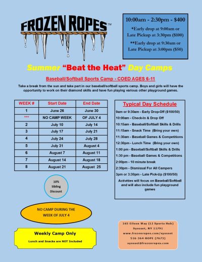 Camps - Frozen Ropes Syosset, NY